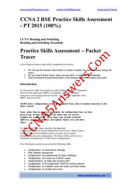 Ccna1 V70 Itn Practice Pt Skills Assessment Ptsa12 Answerspdf Computer Networking Computing