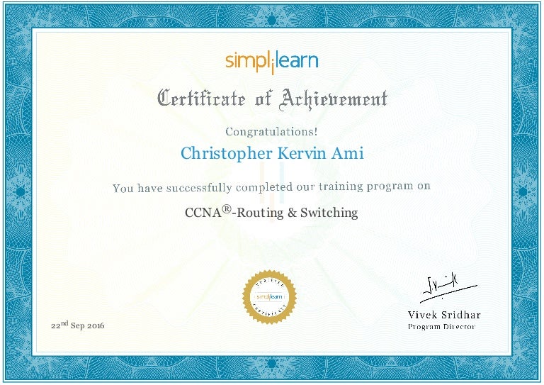 Ccna certificate