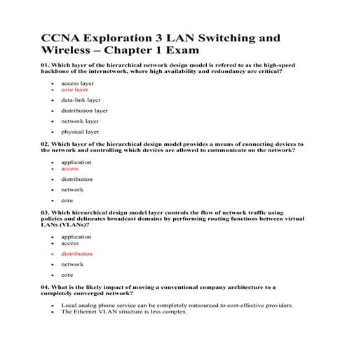 Ccna exploration 3 lan switching and wireless | PDF
