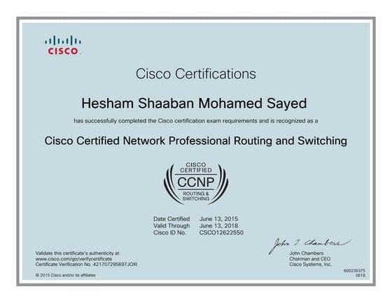 CCNP Certificate | PPT