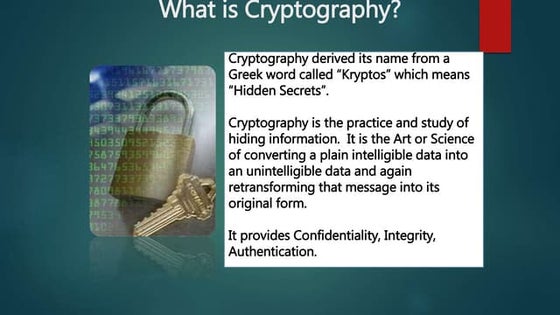 Introduction to Cryptography | PPTX