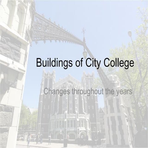 Buildings of City College | PPT