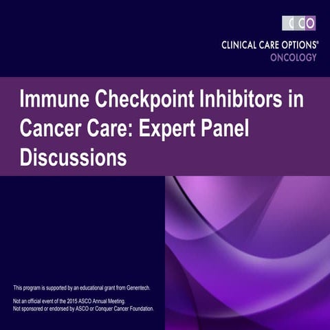 CCO immune checkpoint_inhibitors_in_cancer_care | PPT