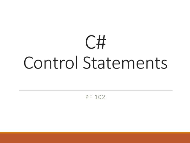 C Control Statements For Loop Do Whileppt 8493
