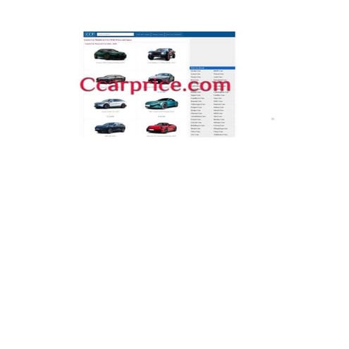 Latest Car Models with Prices and Specs - Visit Ccarprice.com
