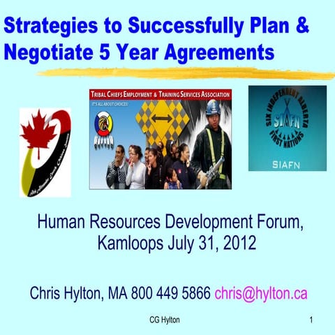 Comprehensive Community Planning to Assist with Negotiating Funding ...
