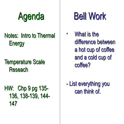 Thermal Energy | PPTX