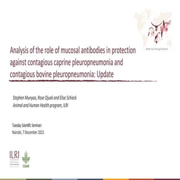 Analysis of the role of mucosal antibodies in protection against ...