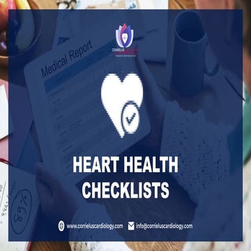 Heart Health Checklists | PPTX