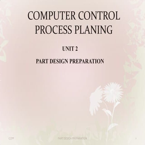 COMPUTER CONTROL IN PROCESS PLANNING Unit 2 (ME CAD/CAM) | PDF
