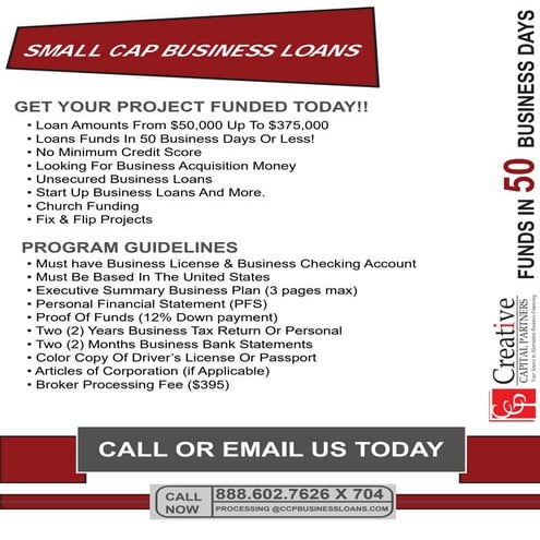 CCP Small Cap Business Loans | PDF