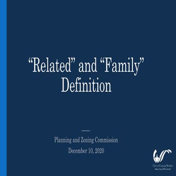 Related and Family Definition Amendment | PPT
