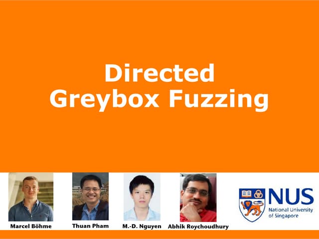 AFLGo: Directed Greybox Fuzzing | PDF AFLGo: Directed Greybox Fuzzing | PDF