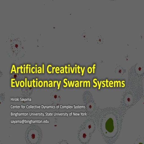 Artificial Creativity of Evolutionary Swarm Systems | PDF