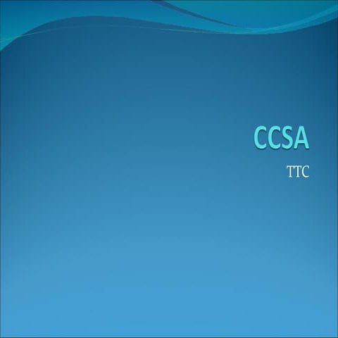 Ccsa | PPT