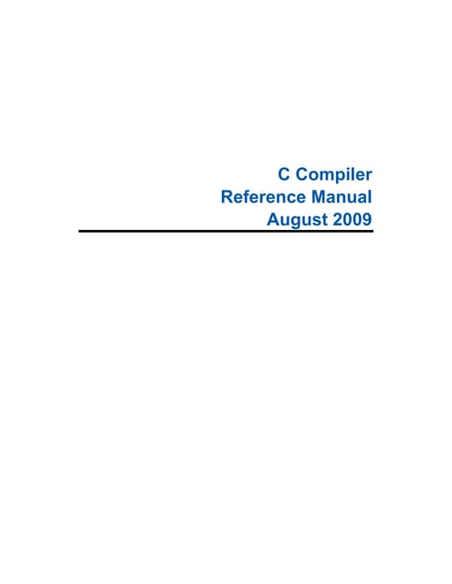 Ccs c manual | PDF Ccs c manual | PDF