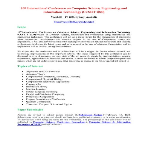 12th International Conference on Foundations of Computer Science ...