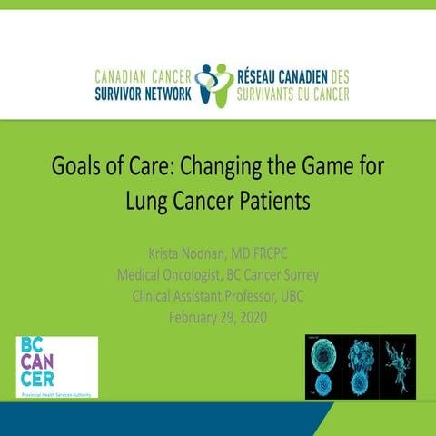Goals of Care: Changing the Game for Lung Cancer Patients | PDF