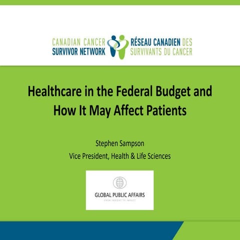 Webinar: Healthcare in the Federal Budget and How It May Affect ...