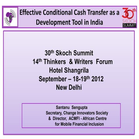 Case for Conditional Cash Transfer | PDF