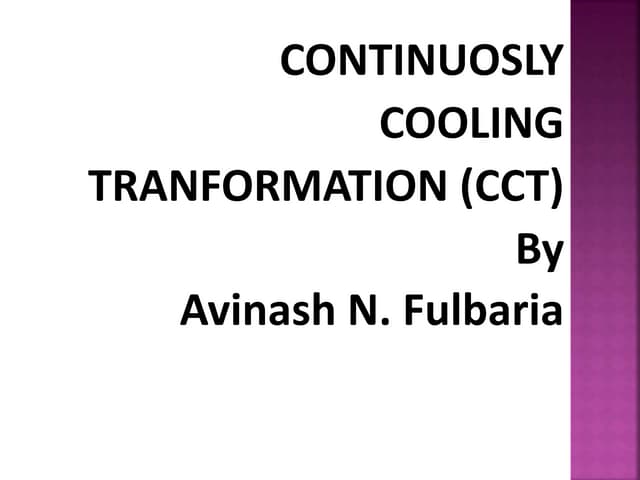 Time-Temperature-Transformation Diagram (TTT Diagram) | PDF