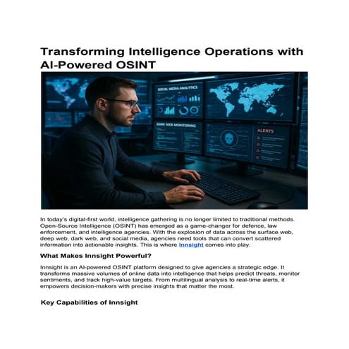 Understanding Multi-Source Intelligence: ELINT, IMINT, OSINT, HUMINT ...