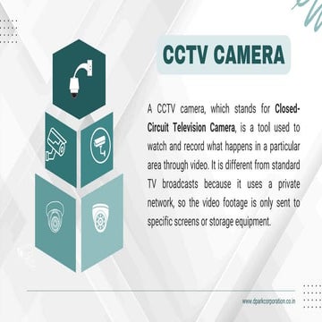 CCTV Camera - Types, Benefits, Applications | PDF