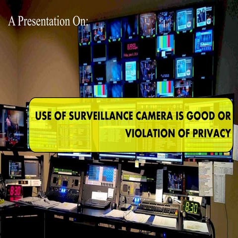 Impact of CCTV on 'Right to Privacy' | PPTX