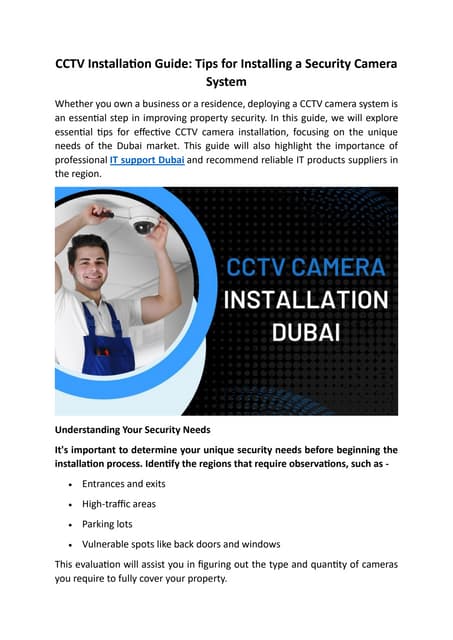 How to Install CCTV Camera Step by Step.pdf