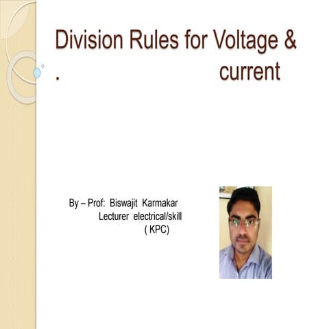 current & voltage division rules | PPTX