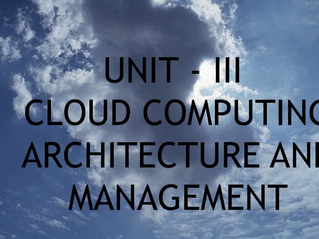 anatomy of the cloud in cloud computing. | PPTX