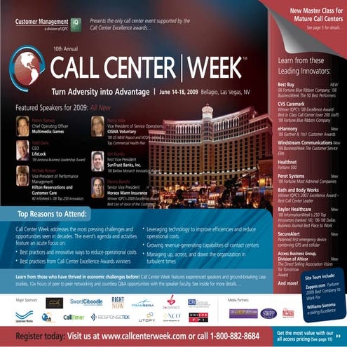 10th Annual Call Center Week | PDF | Business | Business and Finance