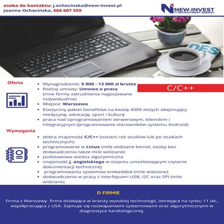 C, C++ warszawa | PDF