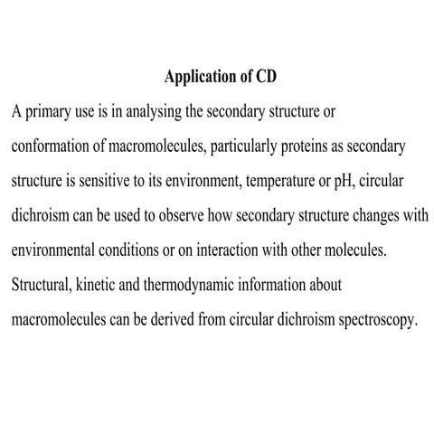 ORD & CD Spectroscopy | PPTX