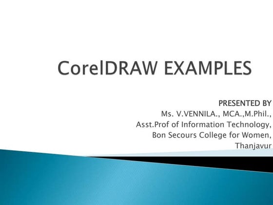 CorelDRAW Presentation.ppt | Hobbies & Interests