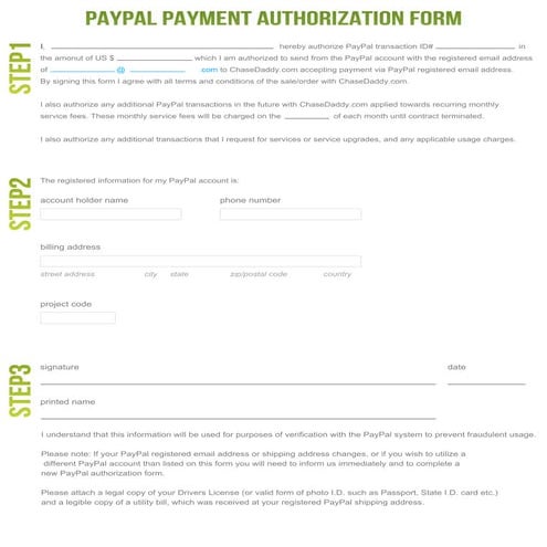 Cd paypal-payment-authorization-form(1) | PDF