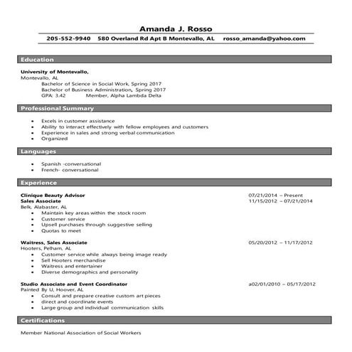Amanda Rosso Master Resume | DOCX