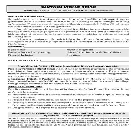 Santosh Cv | DOCX