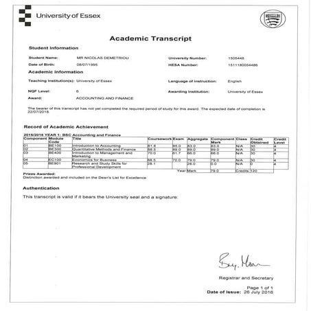 First Year Uni Results | PDF | Undergraduate Education | College Education