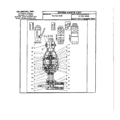 CS Unitec Electric Core Drill Schematics: EHD 2000 | PDF