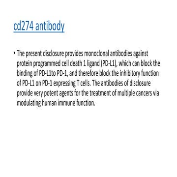 Cd274 antibody | PPT