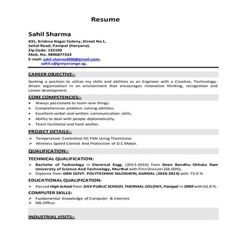 Sahil Sharma (GOR). | DOCX