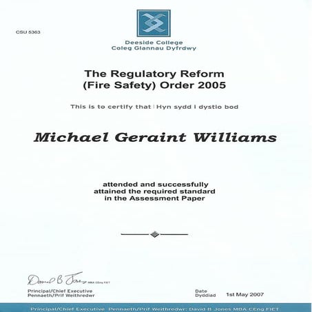 The Reg Reform Fire Safety Order 2005 | PDF