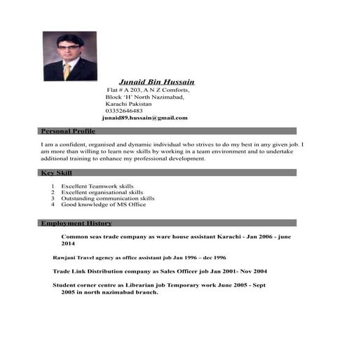 junaid CV-1 | RTF | Education