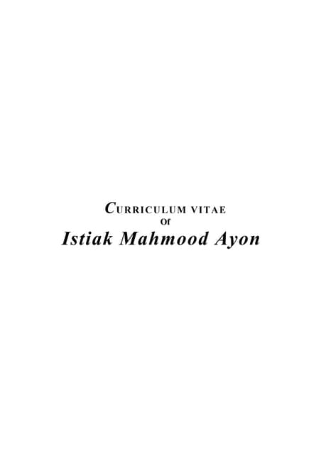 Resume of MD. AHOSAN ULLAH AL MOMIN(EEE) | PDF