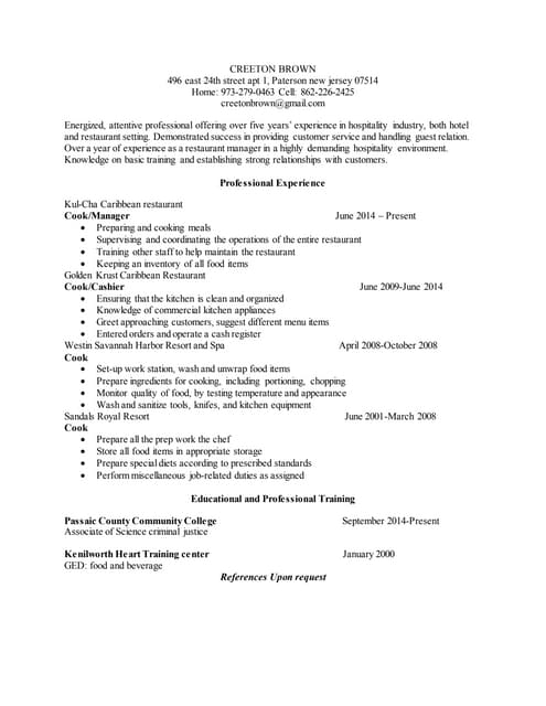 Brian Monde Resume 2016 | PDF