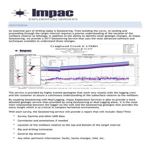 IMPAC GEOSTEERING Brochure | PDF