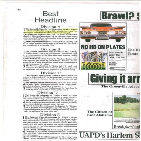 2014 Alabama Press Association Contest | PDF