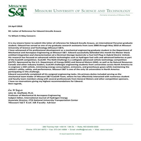 Missouri S&T Recommendation Letter (1) | PDF