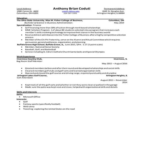 My Resume | DOCX